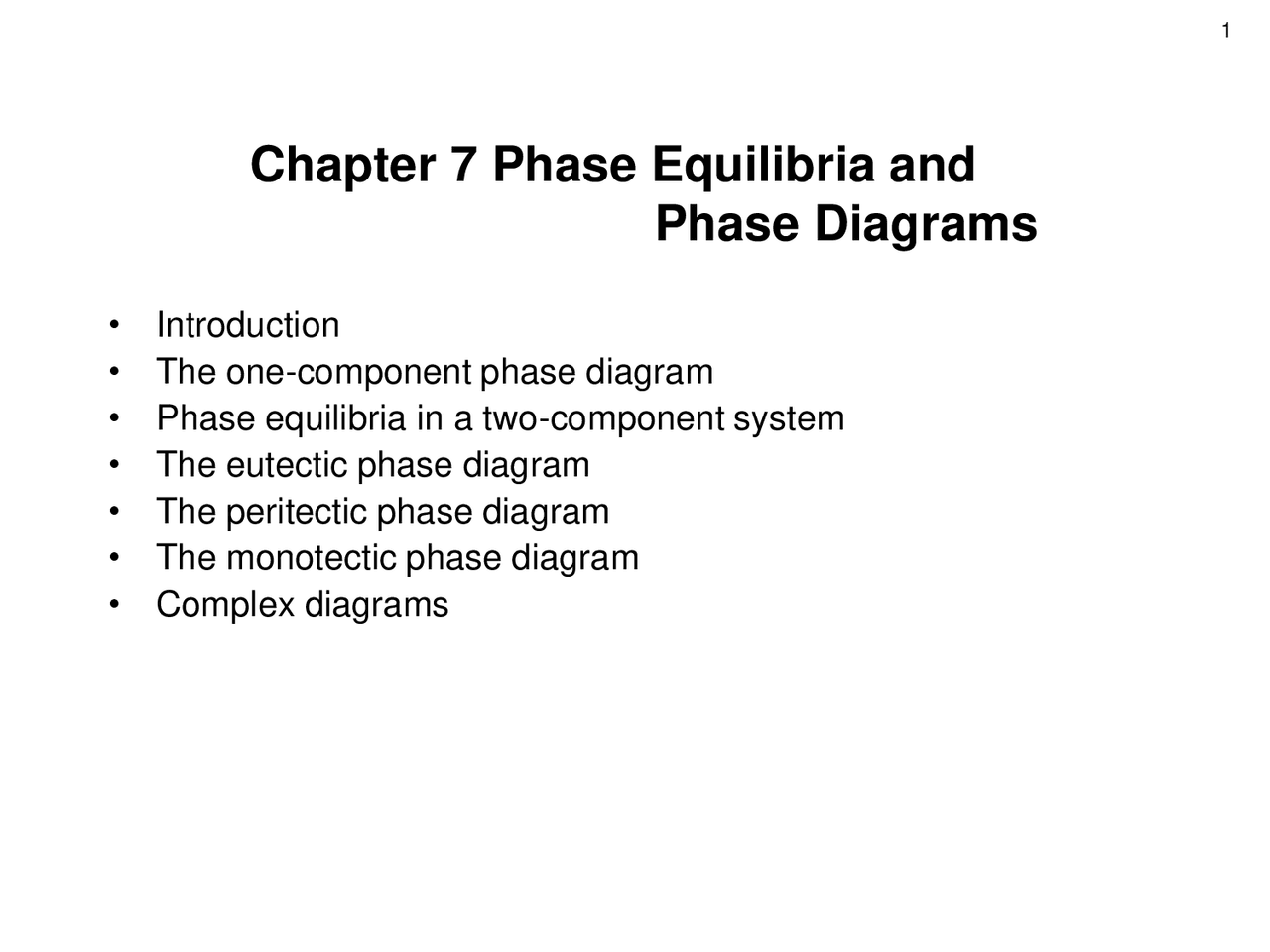 Phase Equilibria and Phase Diagrams - Slides | MSE 2001 | Study notes ...