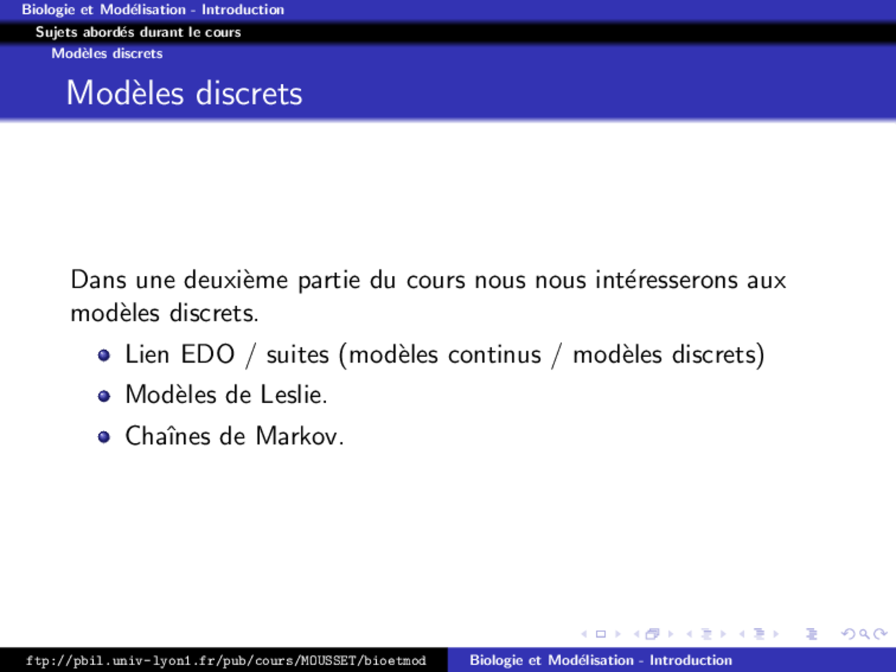 Notes Sur Les Notions De Biologie Et De Modélisation 2° Partie Docsity