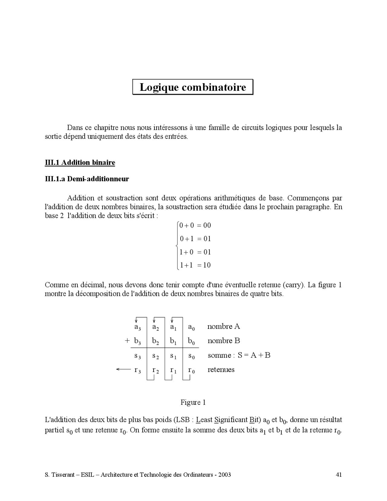 Notes Sur La Logique Combinatoire 1° Partie Docsity