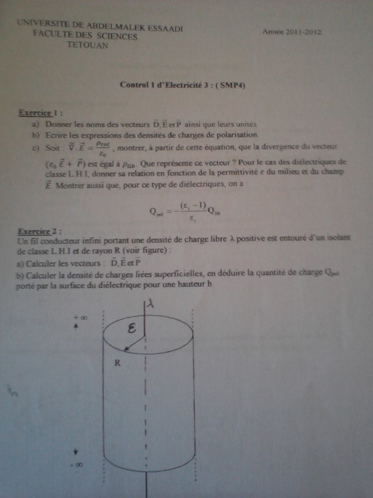 Notes Sur La Physique 3 Examen Docsity