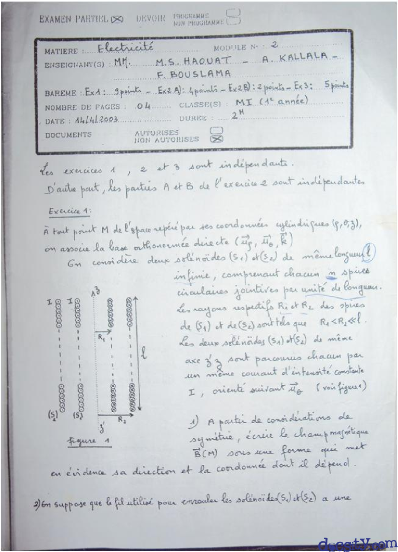 Exercices Sur Les Principes De Lélectricité Docsity
