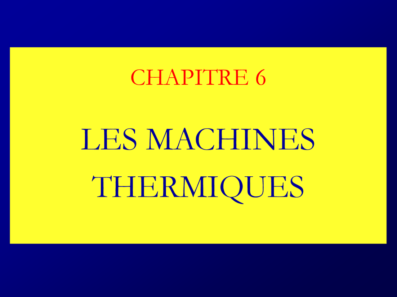 Notes sur les machines thermiques - Docsity