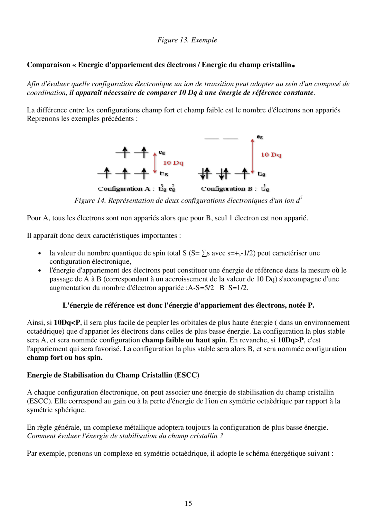 Notes Sur Les Complexes De Coordination 2° Partie Docsity
