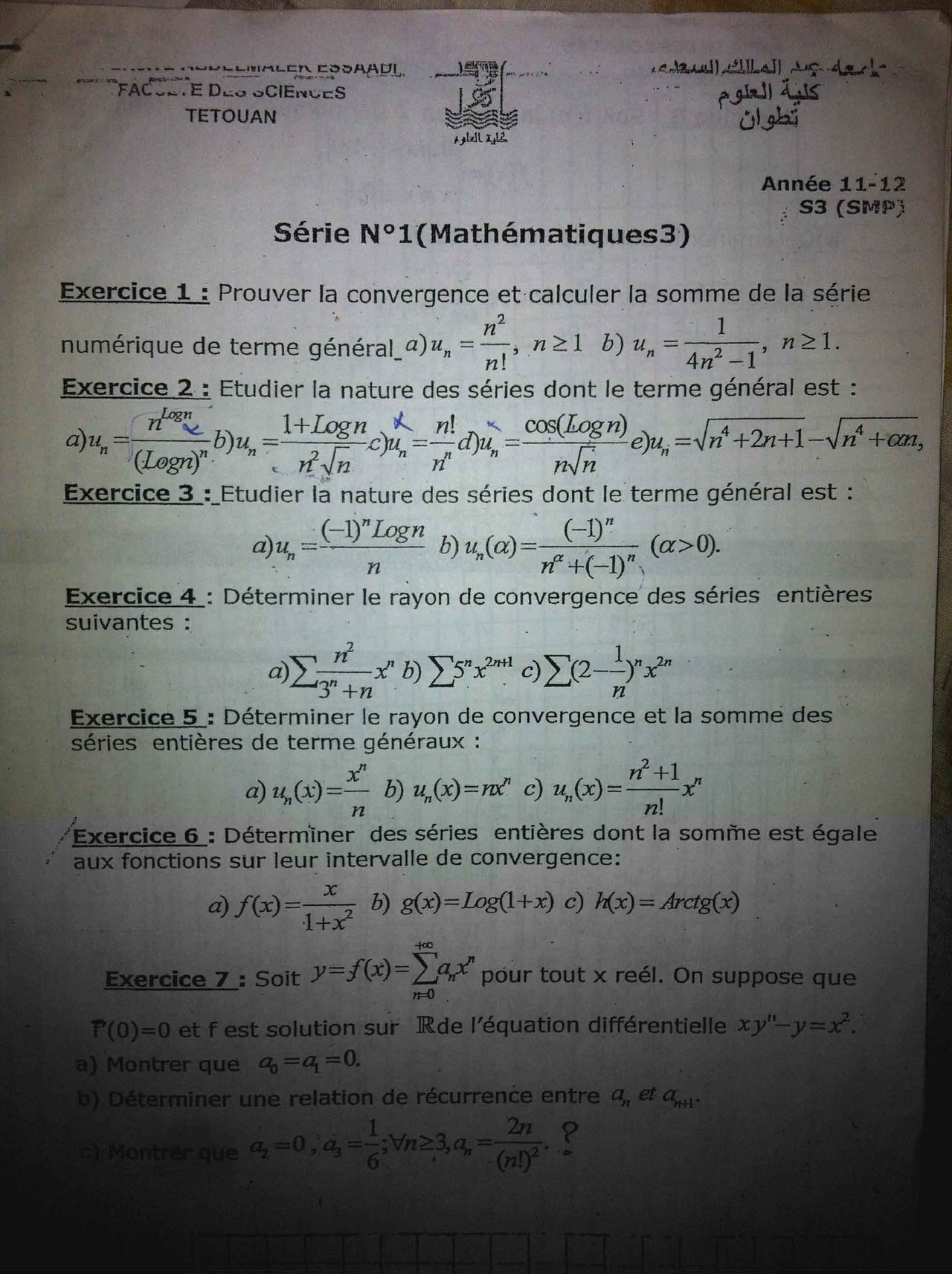 Notes Sur Lanalyse Complexe 1° Partie Docsity