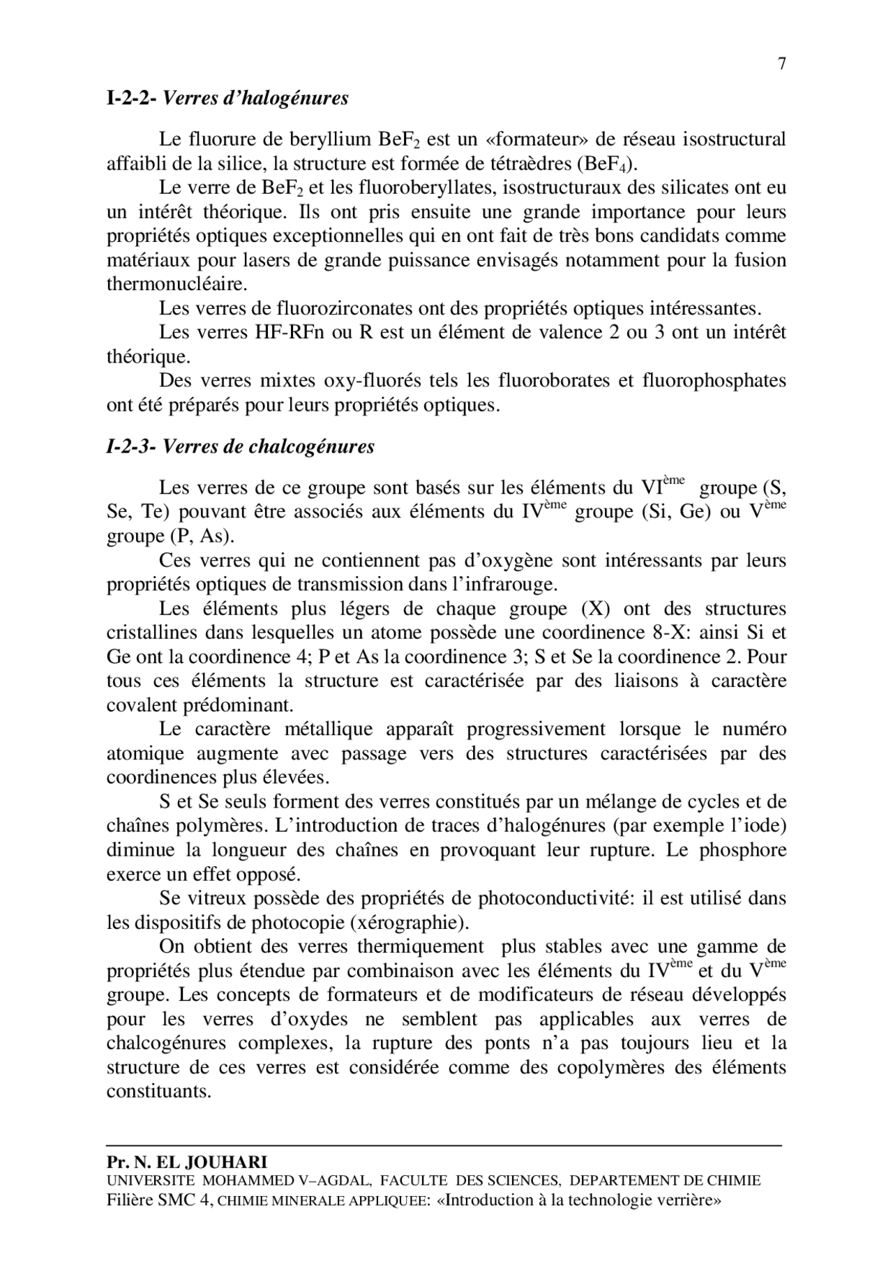Notes Sur La Classification Des Verres 2° Partie Docsity