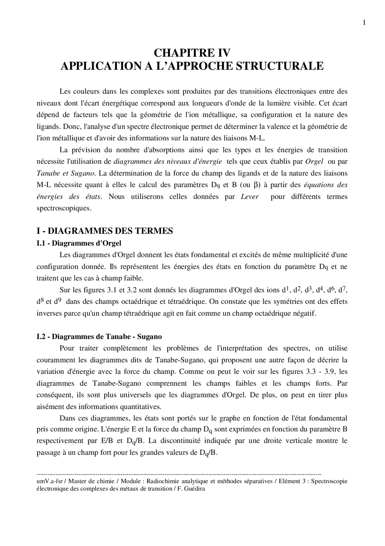 Notes Sur Lapplication A Lapproche Structurale 1° Partie Notes