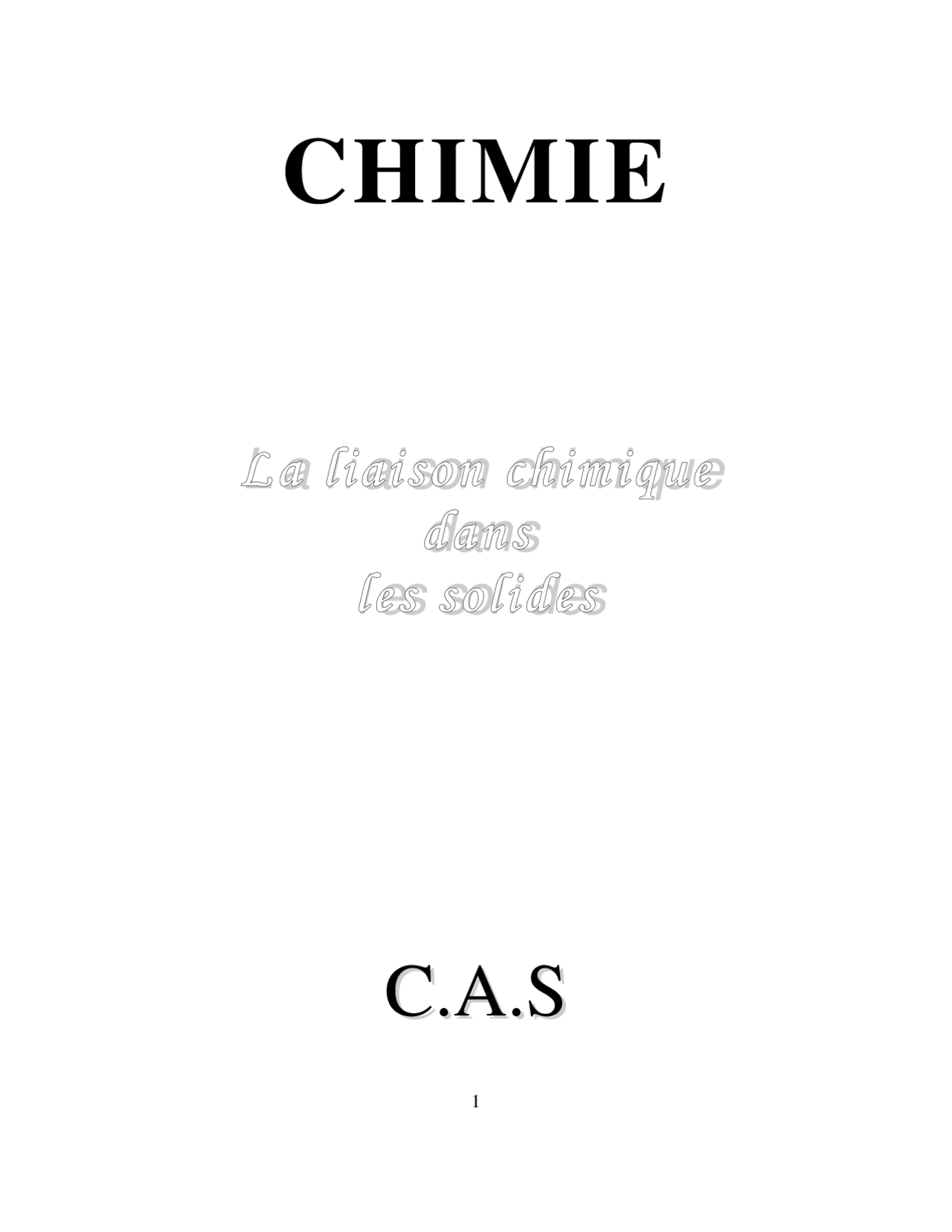 Notes Sur Les Liaisons Chimiques Dans Les Solides Notes Chimie Docsity