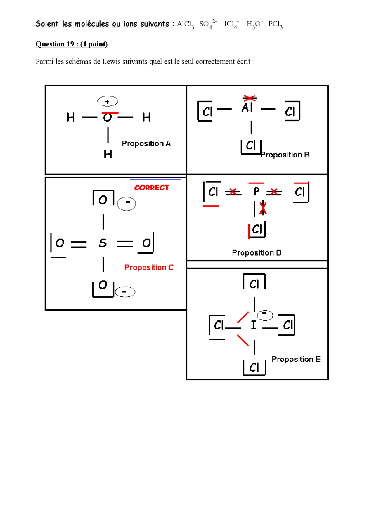 Notes Sur Les Principes Des Atomes Et Des Molécules Correction 2