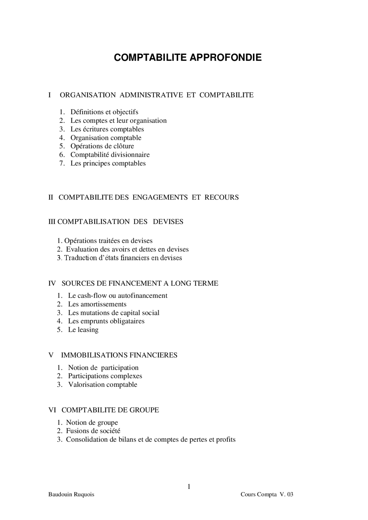 Notes Sur La Compatibilité Approfondie Notes Comptabilité Analytique