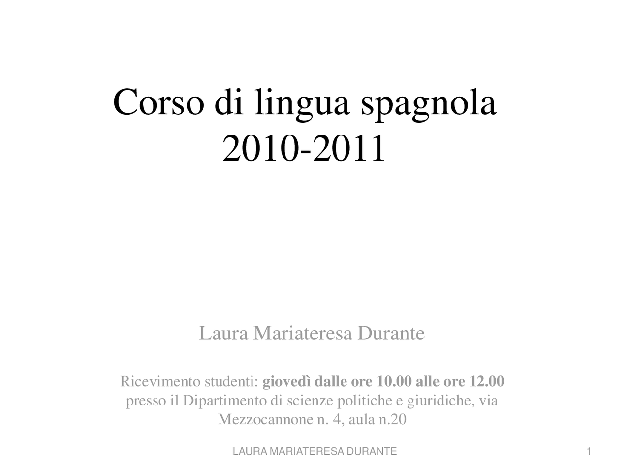 1 Introduzione Alfabeto Spagnolo Docsity