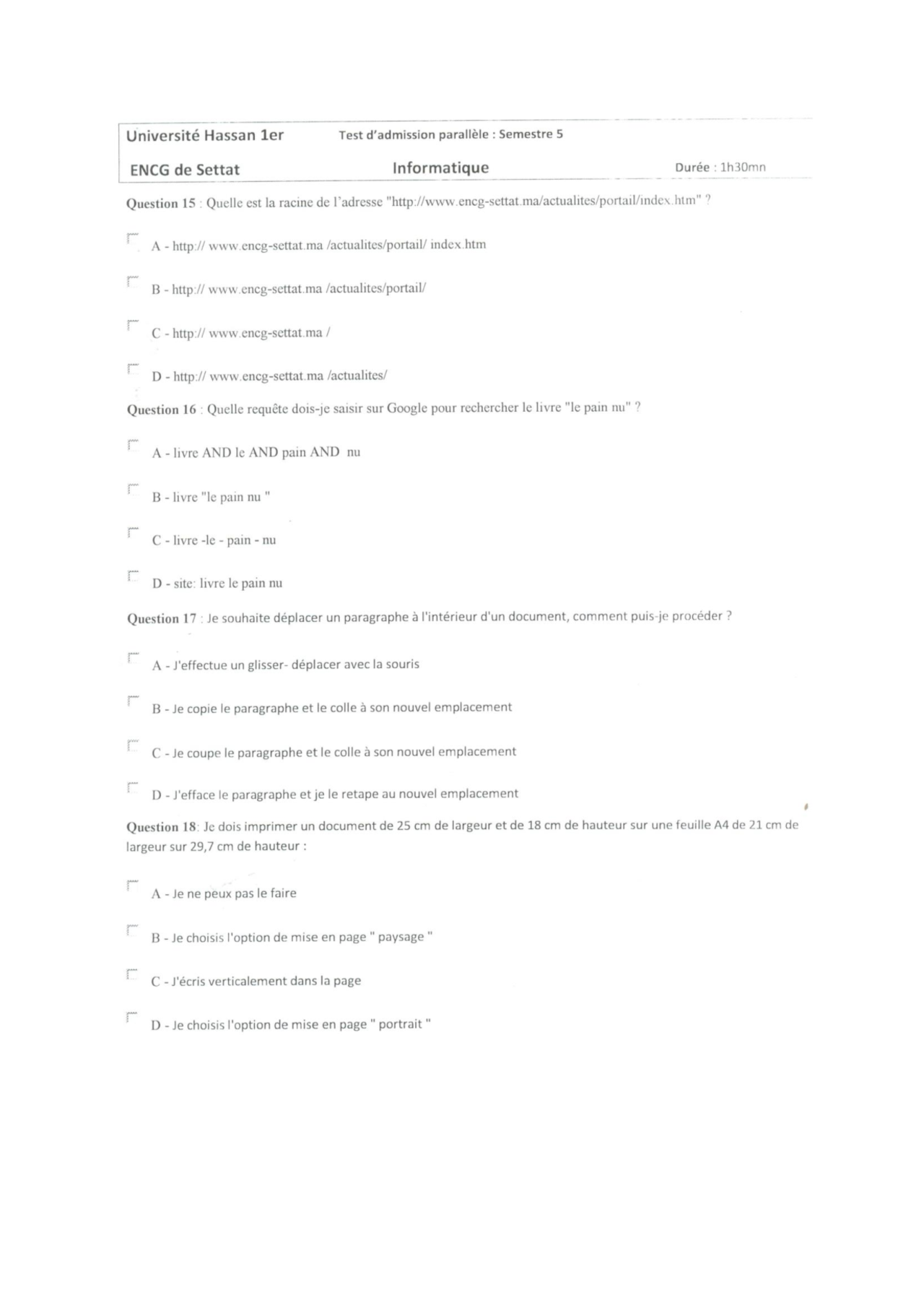 Notes Sur Le Thème De Linformatique 5 Docsity