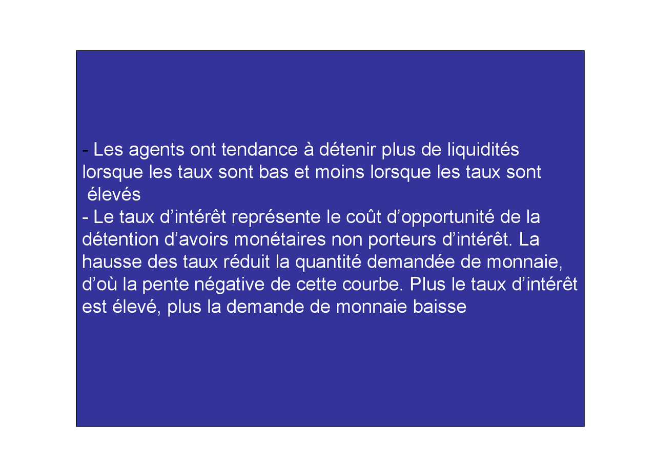 Notes Sur Léconomie Monétaire 2° Partie Docsity