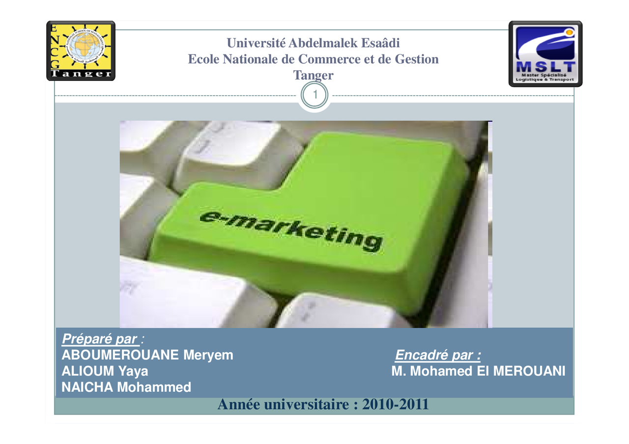 Notes Sur Le Marketing 1° Partie Docsity