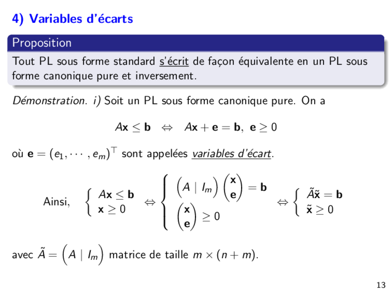 Notes Sur La Programmation Linéaire 2° Partie Notes Économie Docsity