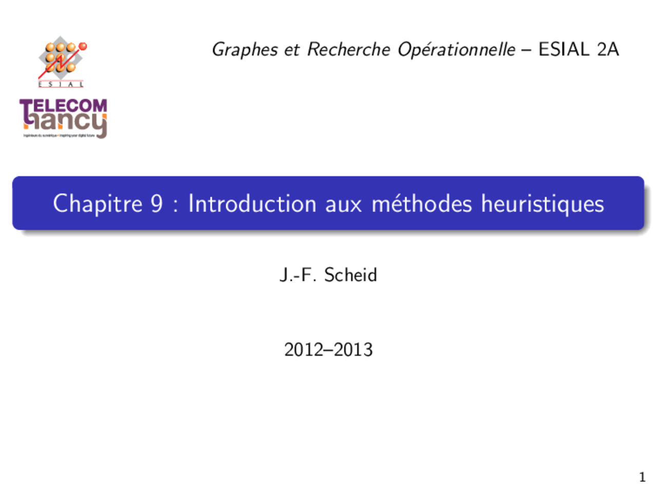 Notes Sur Lintroduction Aux Méthodes Heuristiques 1° Partie Docsity