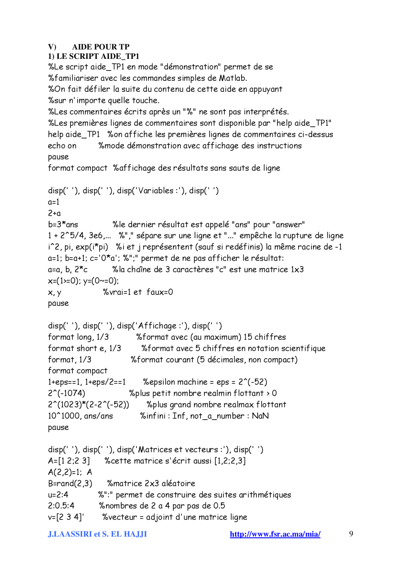 Notes Sur La Programmation Des Méthodes Numériques 2° Partie Docsity