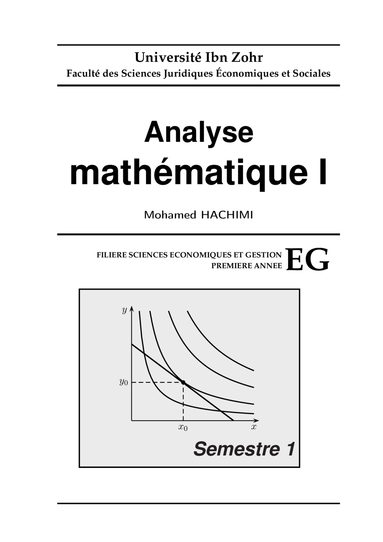 Notes sur l'analyse mathématique - 1° partie - Docsity