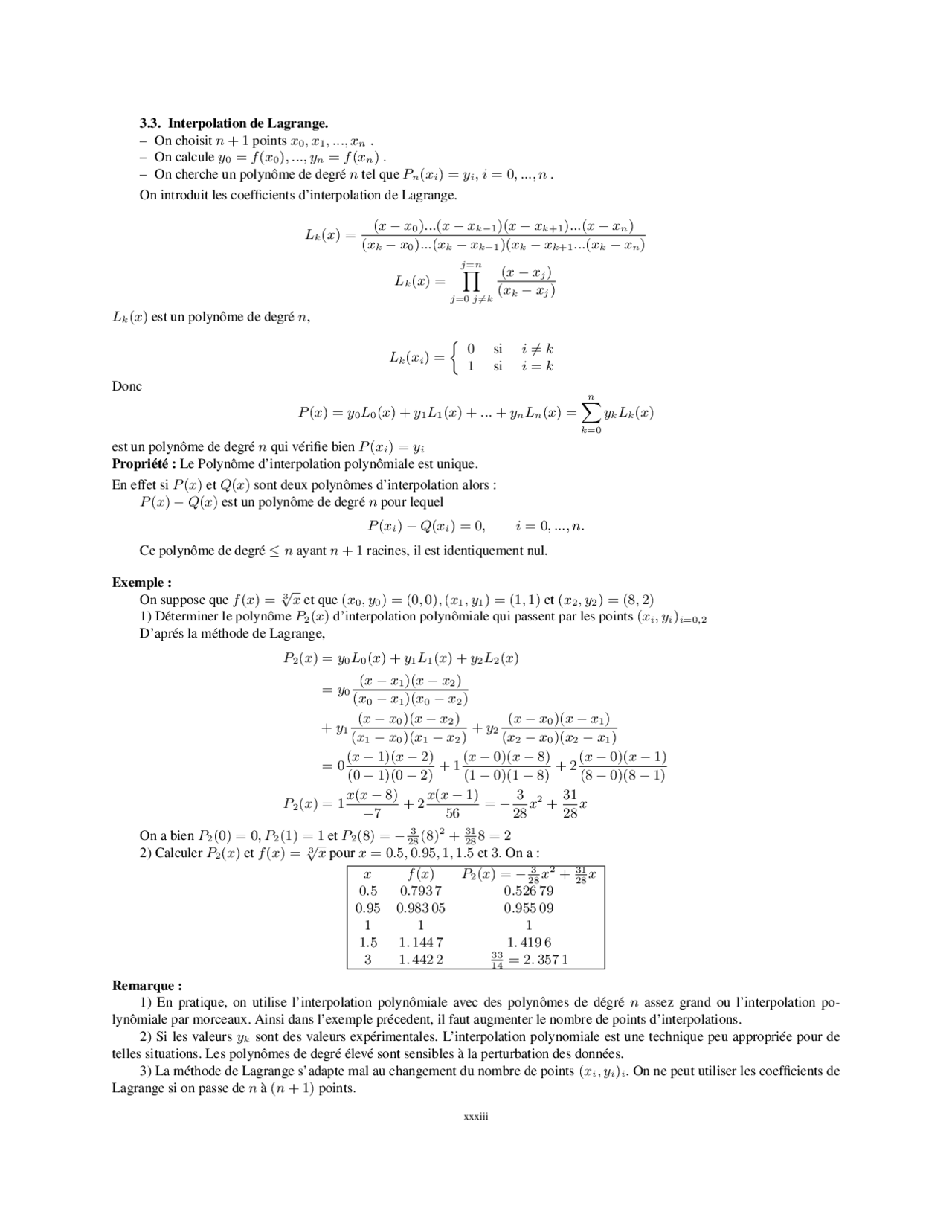 Notes Sur Le Thème Des Méthodes Numériques Et De La Programmation 3