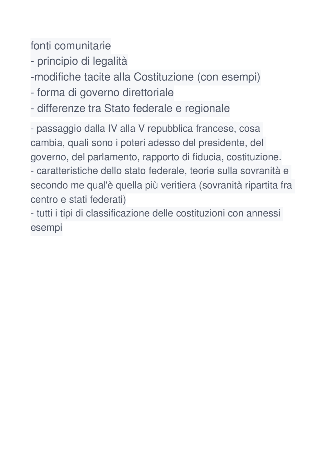 Domade Diritto Comparato Docsity