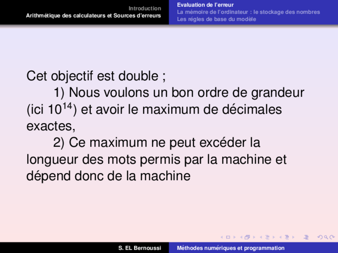 Notes Sur Les Méthodes Numériques Et La Programmation 3° Partie Docsity