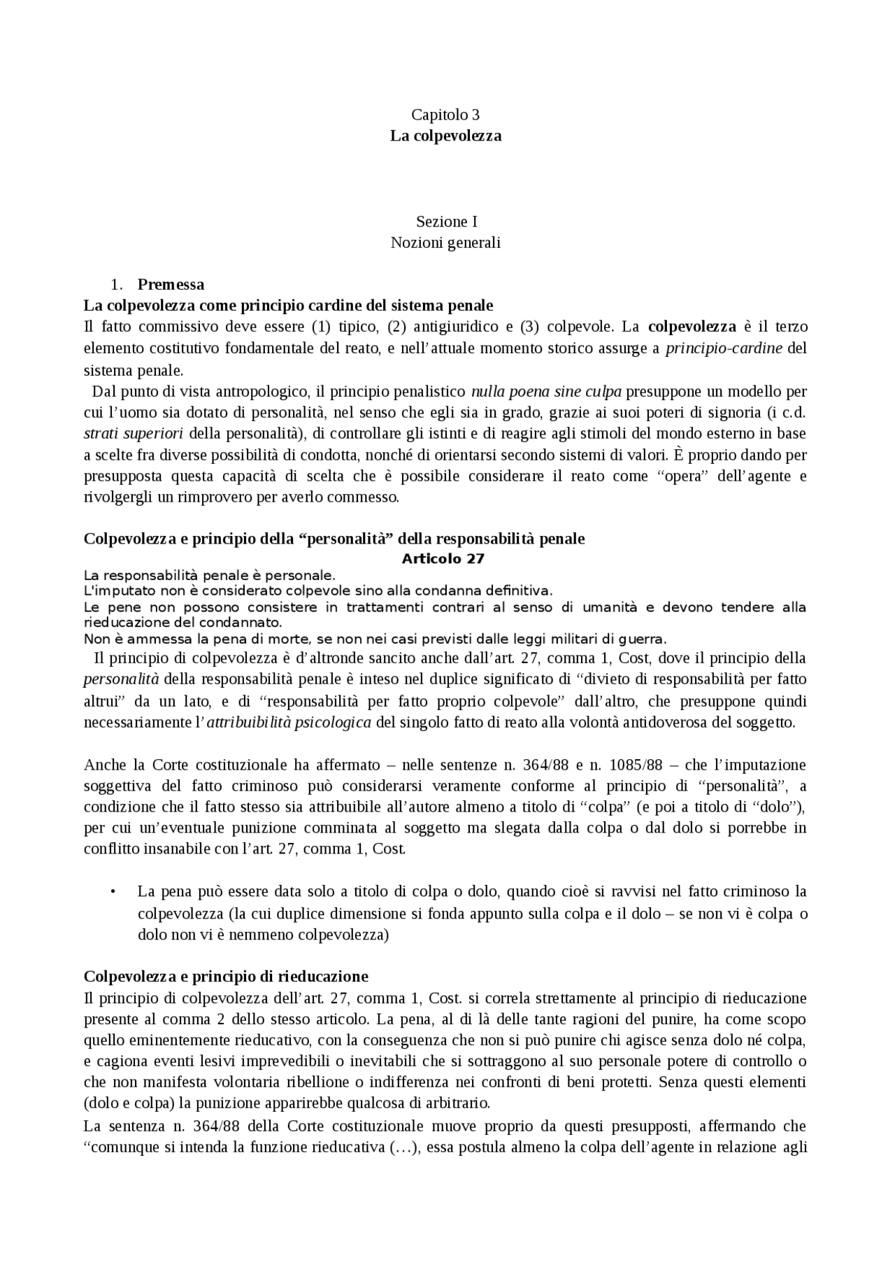 Riassunto Cap3 Pari 1 4 Fiandaca Musco Docsity