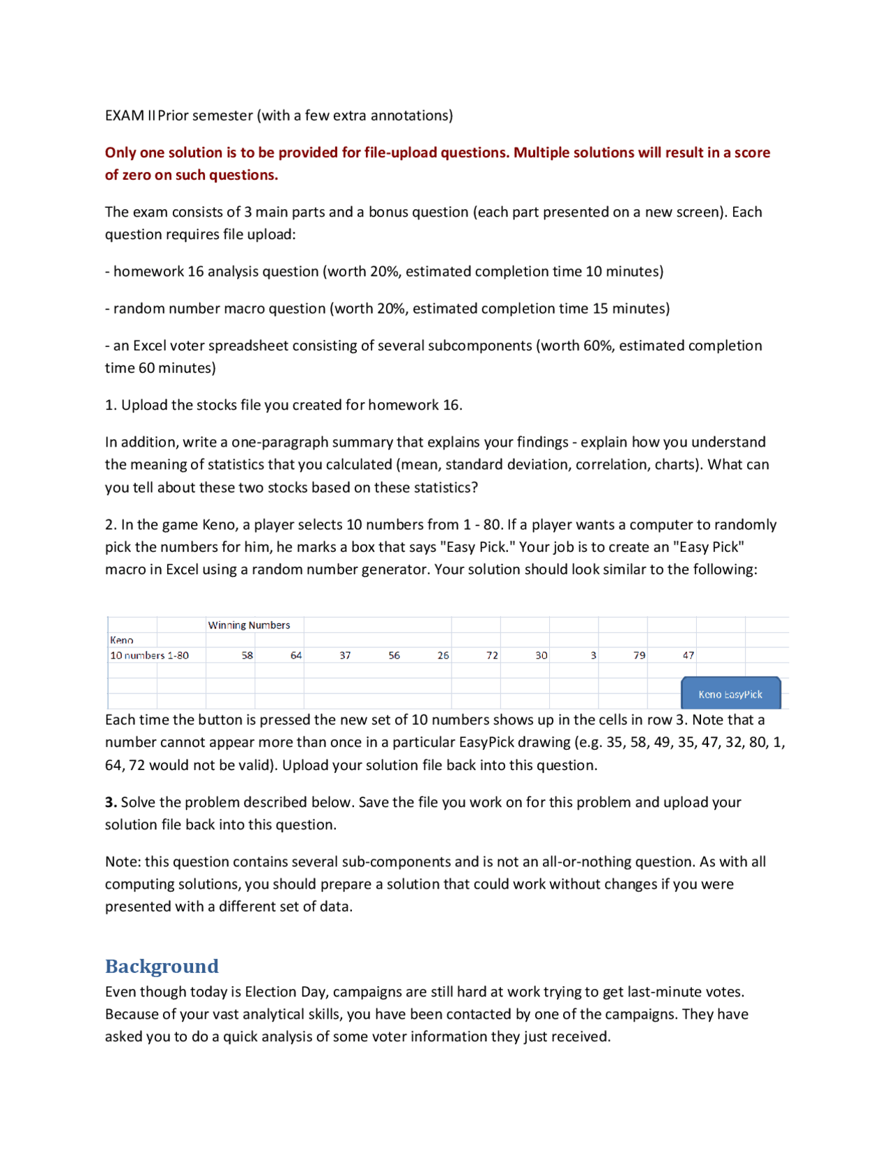 Computing Concepts and Competencies - Exam 2 | CSE 101 - Docsity