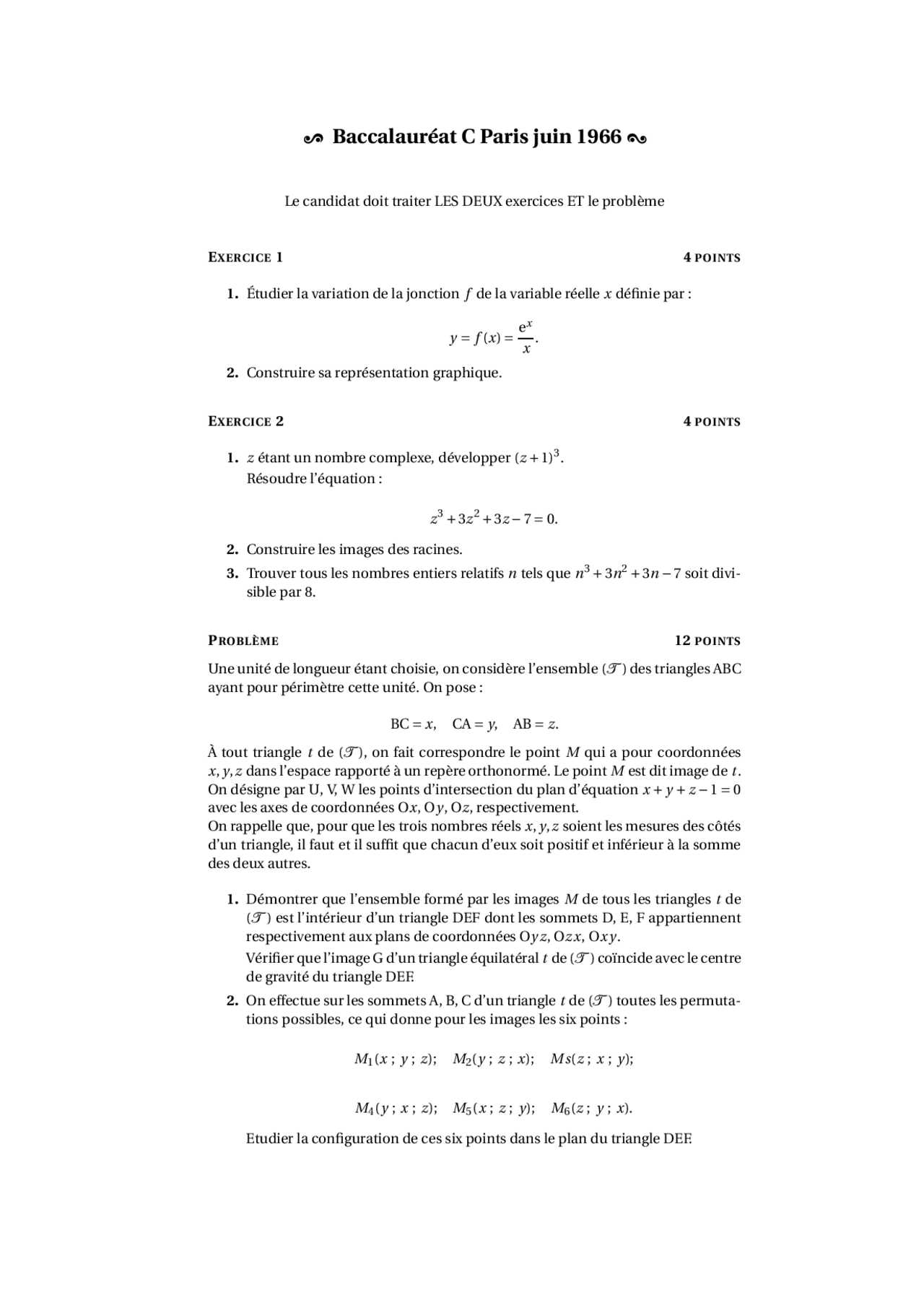 Mathématique Et Technique Exercices Dalgèbre 8 Docsity