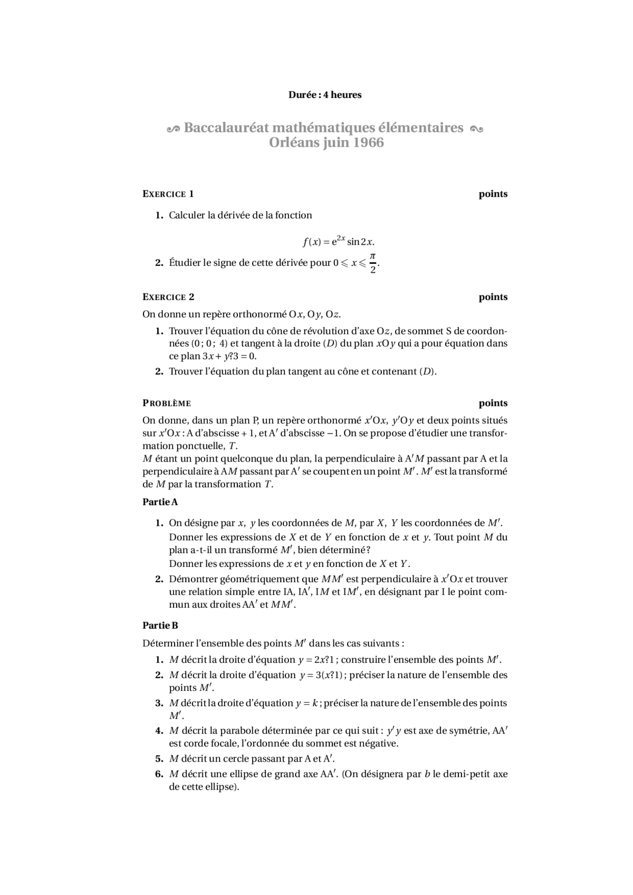 Mathématique Et Technique Exercices Dalgèbre 7 Exercices Algèbre