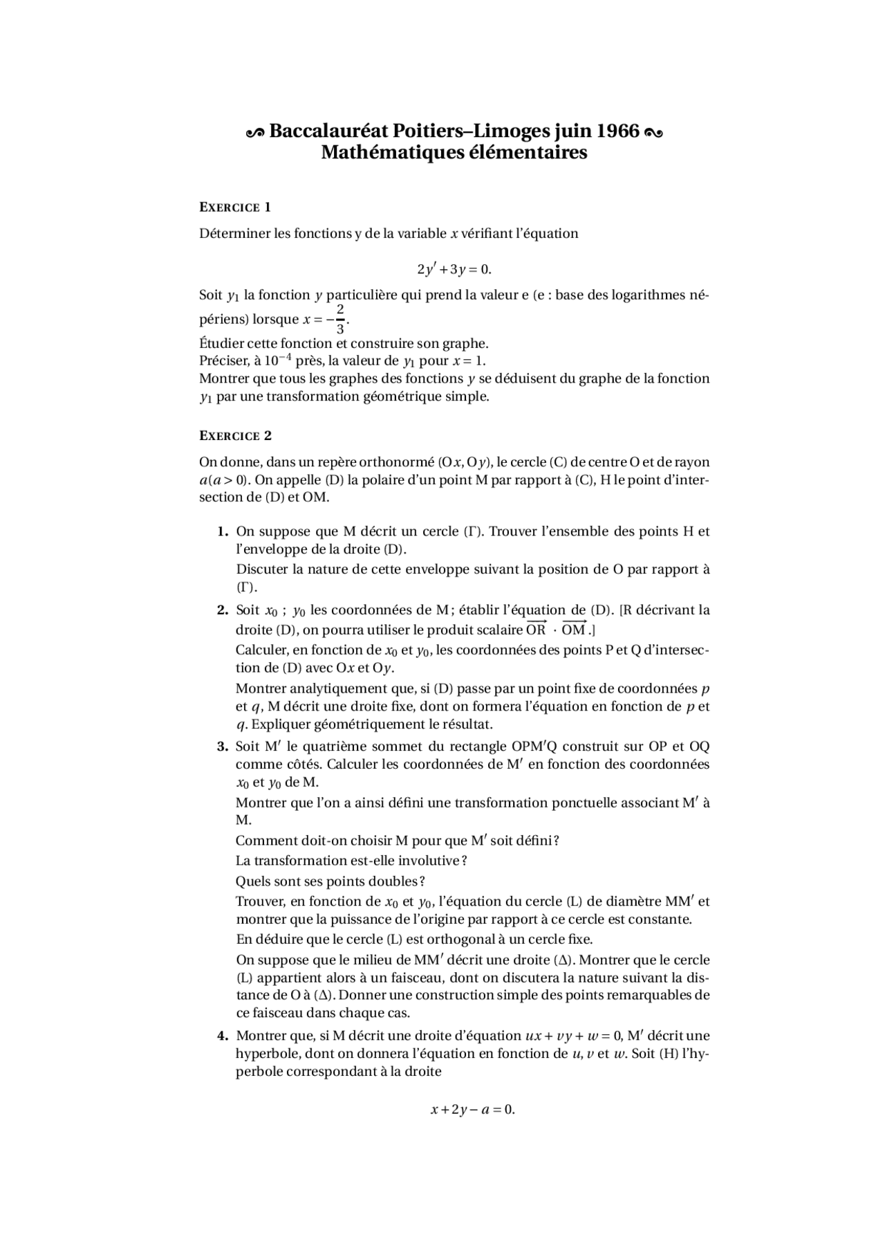 Travaux Pratiques De Mathématique Et Technique 2 Docsity