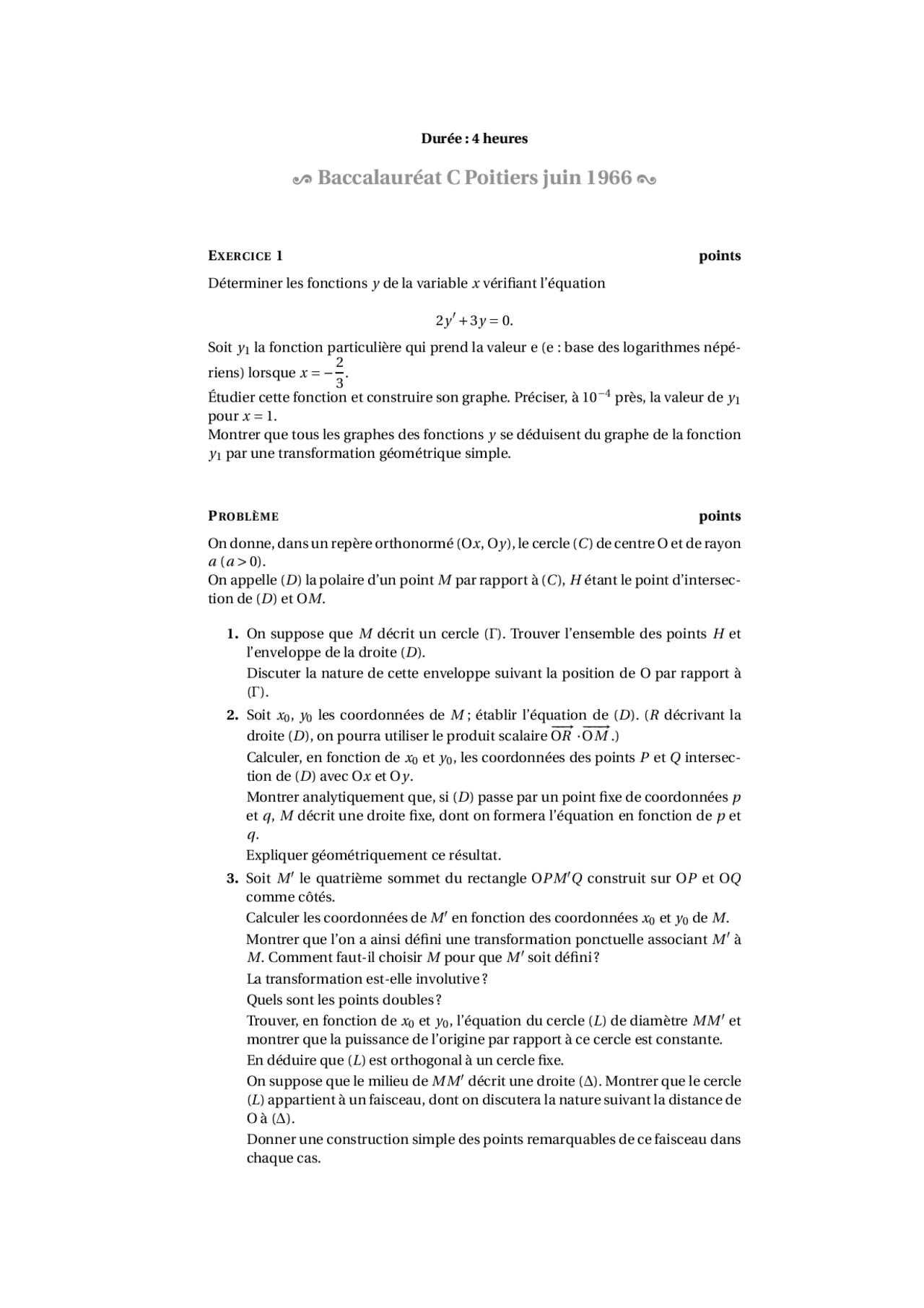 Mathématique Et Technique Exercices Dalgèbre 9 Docsity