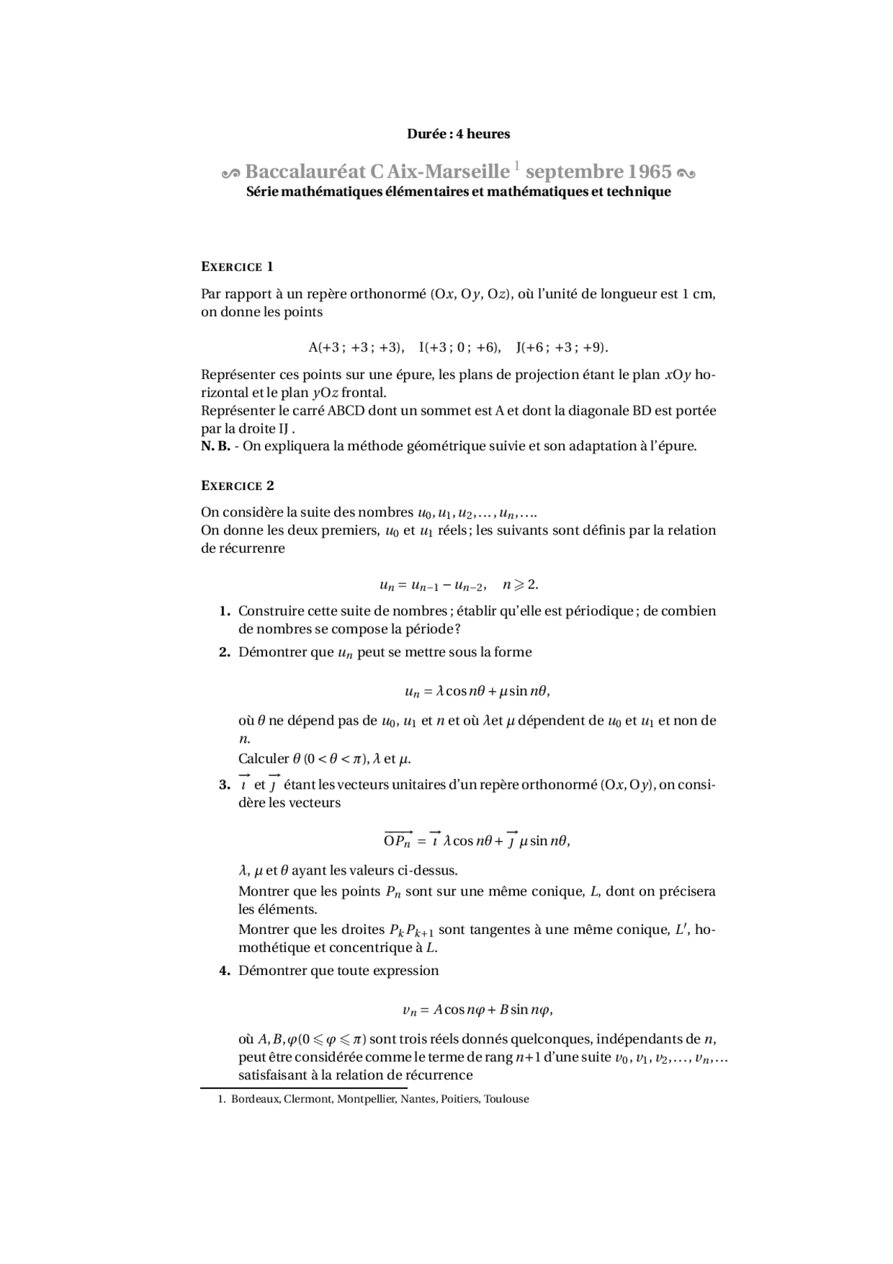 Travaux Pratiques De Mathématique Série 2 Docsity