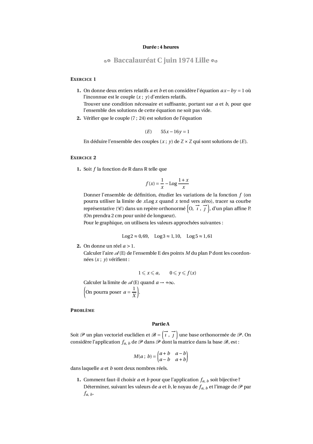 Examen Sur Les Algorithmes 4 Docsity