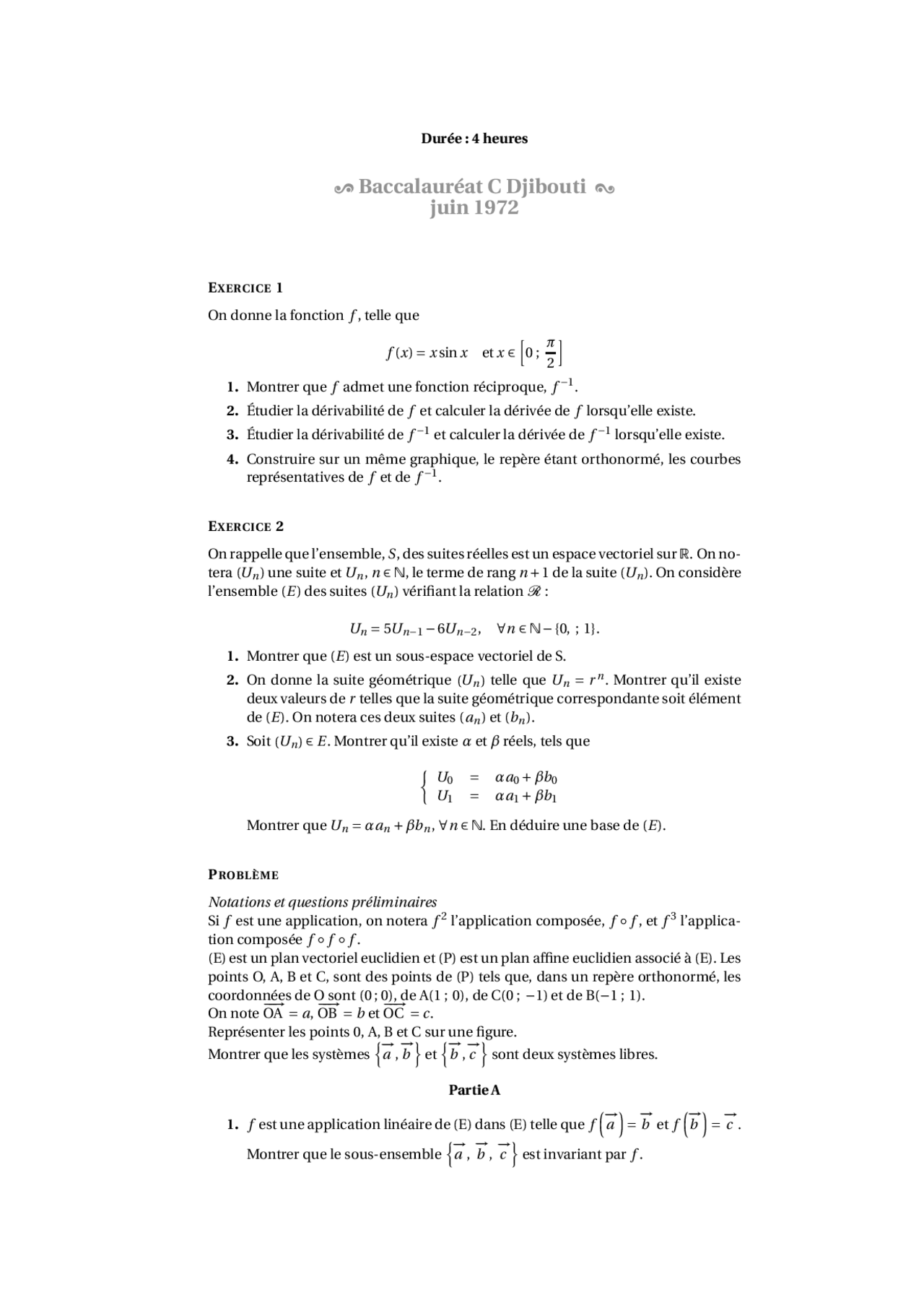 Géométrie Exercices 4 Docsity