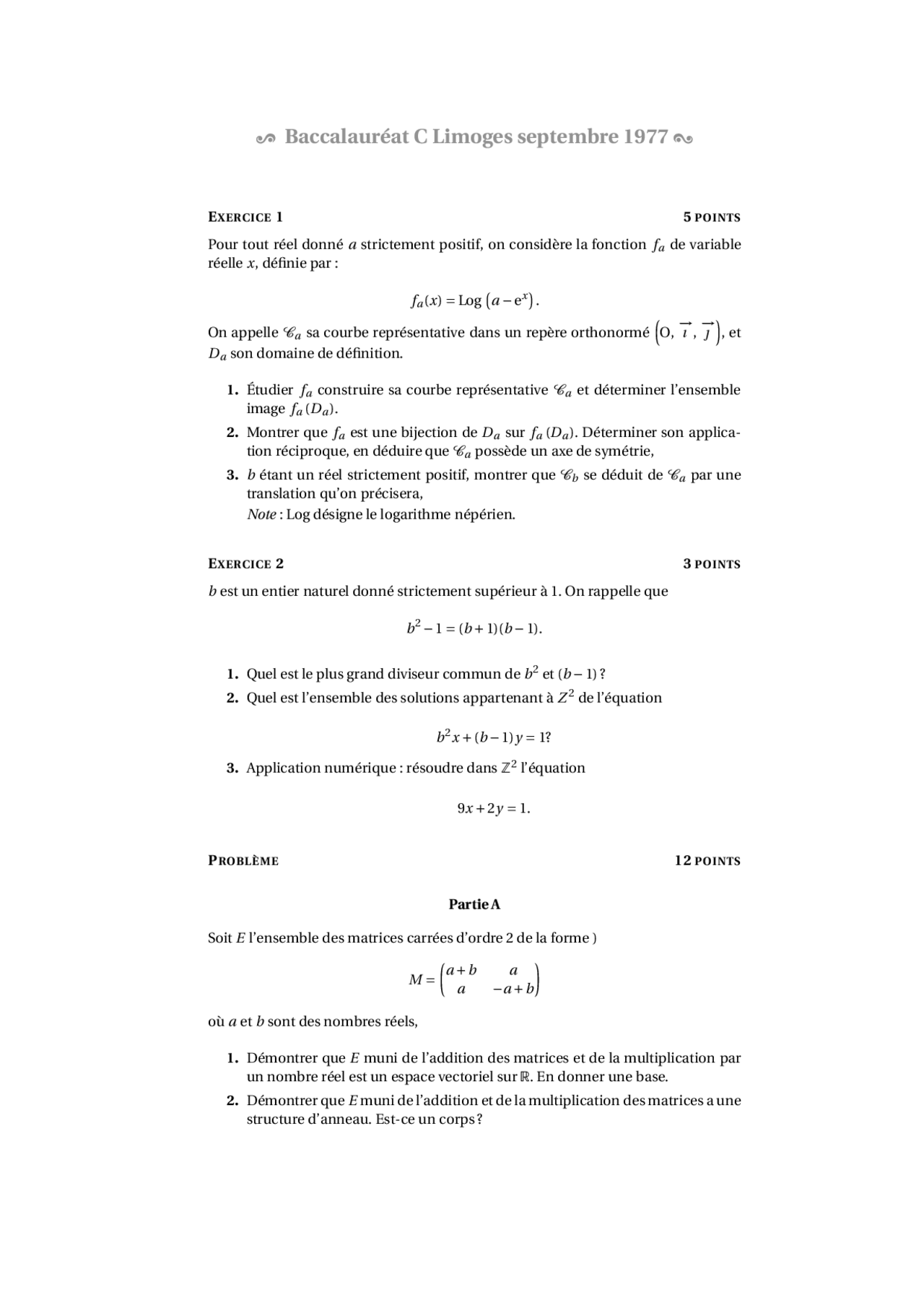Géométrie Algorithmique Examen 7 Docsity