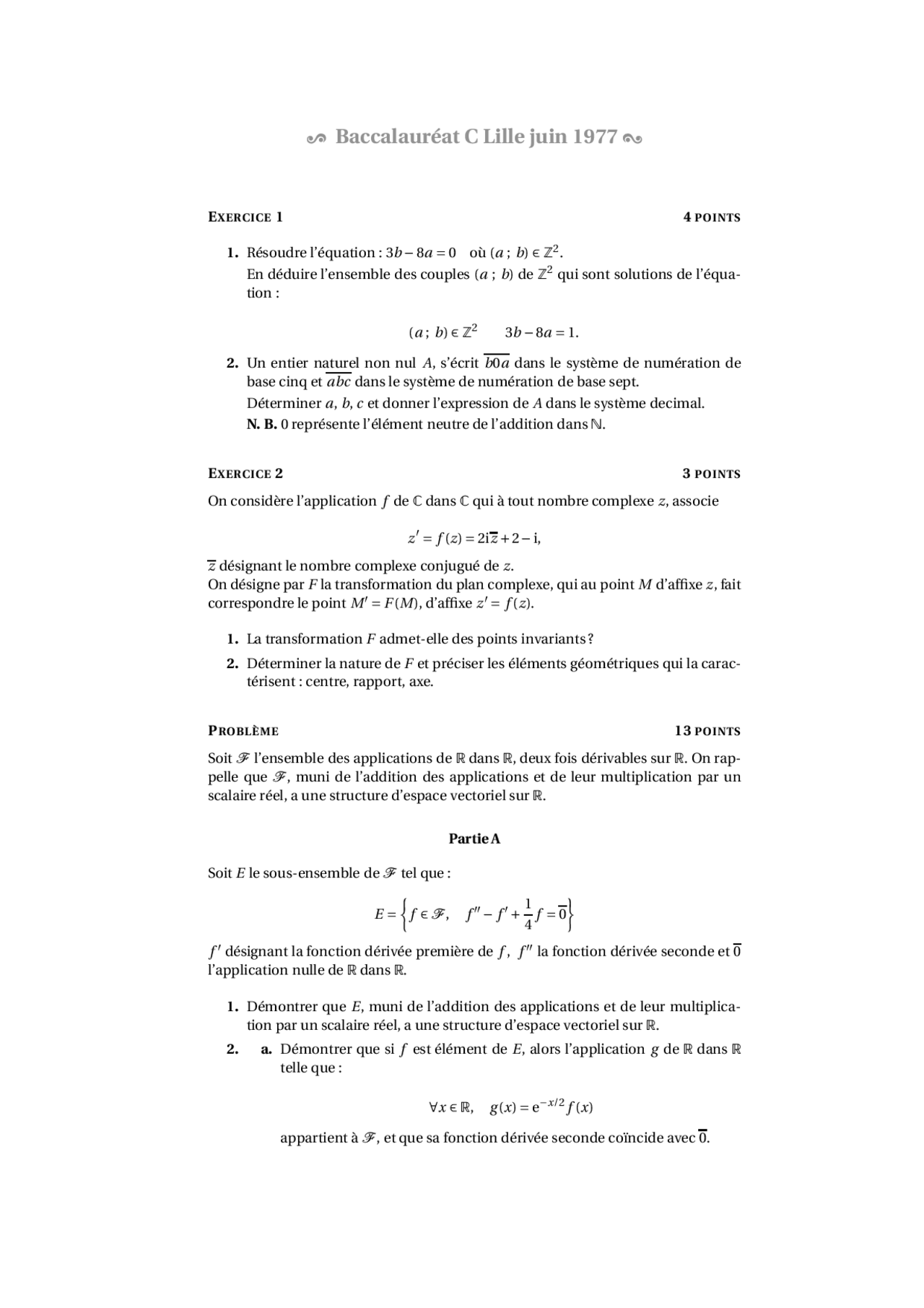 Géométrie Algorithmique Examen 4 Docsity
