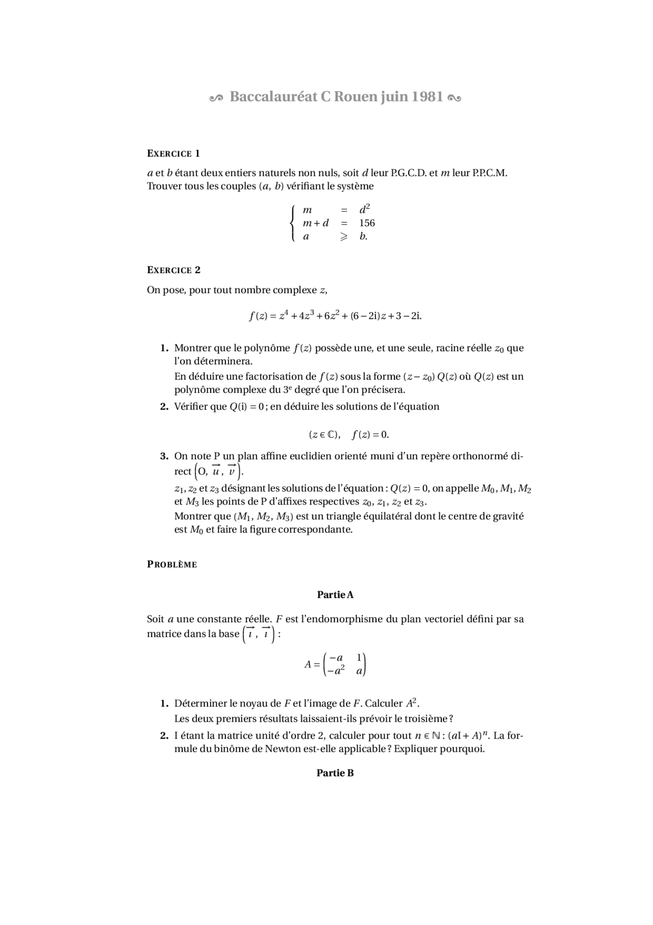 La modélisation mathématique – travaux pratiques 9 - Docsity