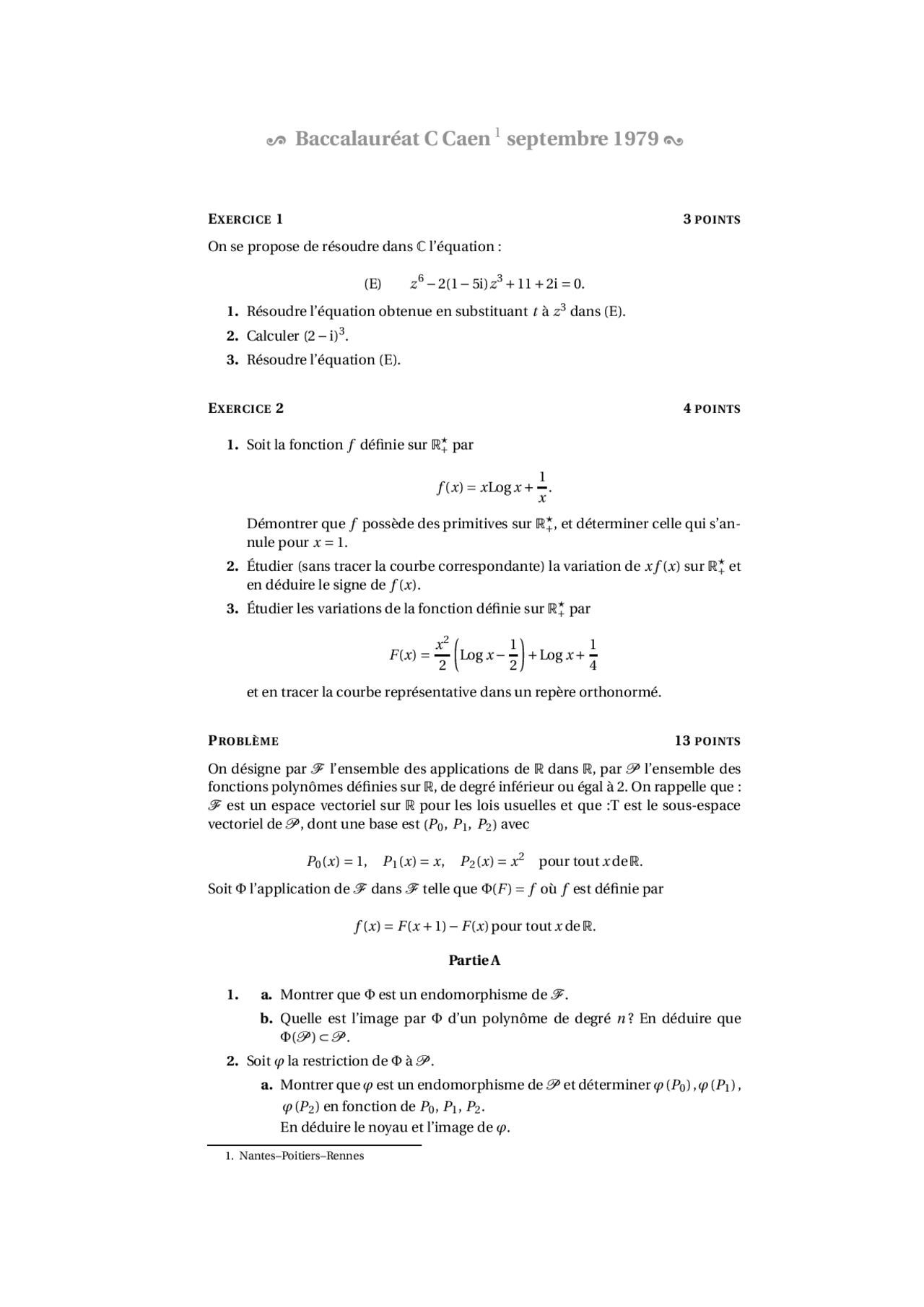 Exercitation Dalgèbre 11 Docsity