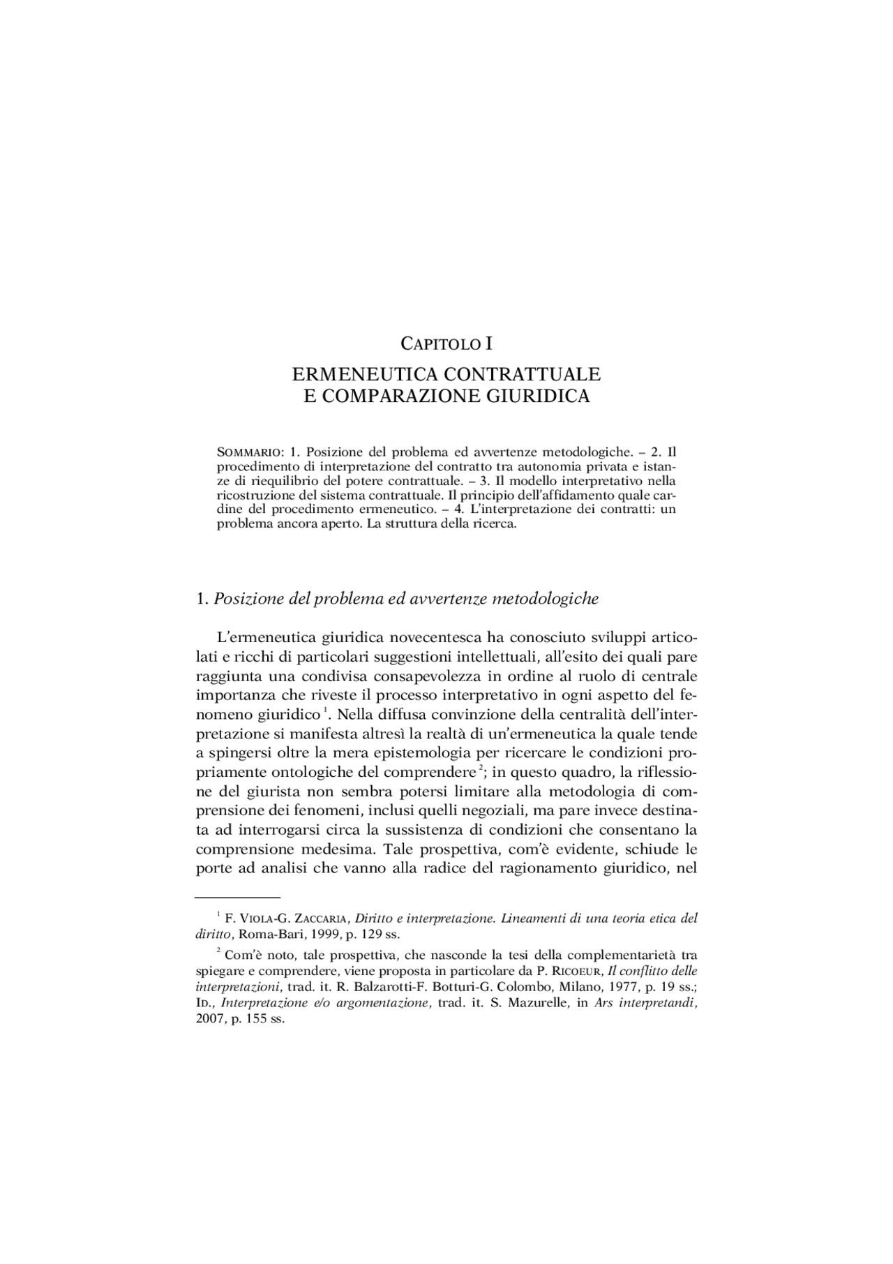 Contratto E Interpretazione Docsity