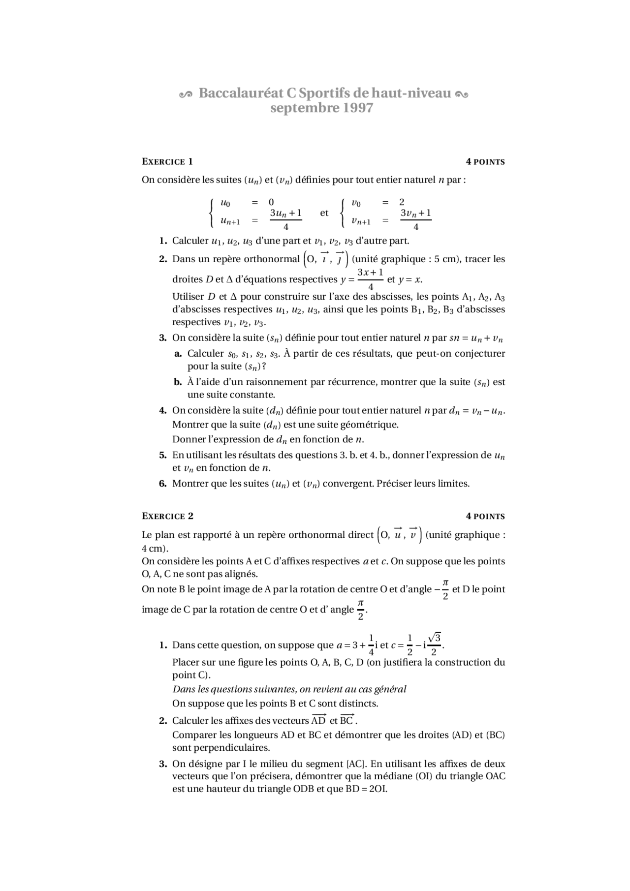 Les Méthodes Danalyse Numérique Exercice 16 Docsity