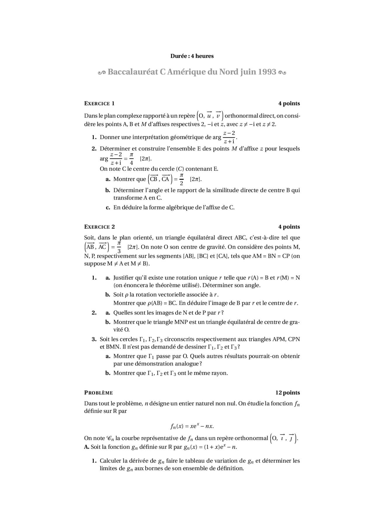 Examen De Géométrie Algorithmique 1 Docsity