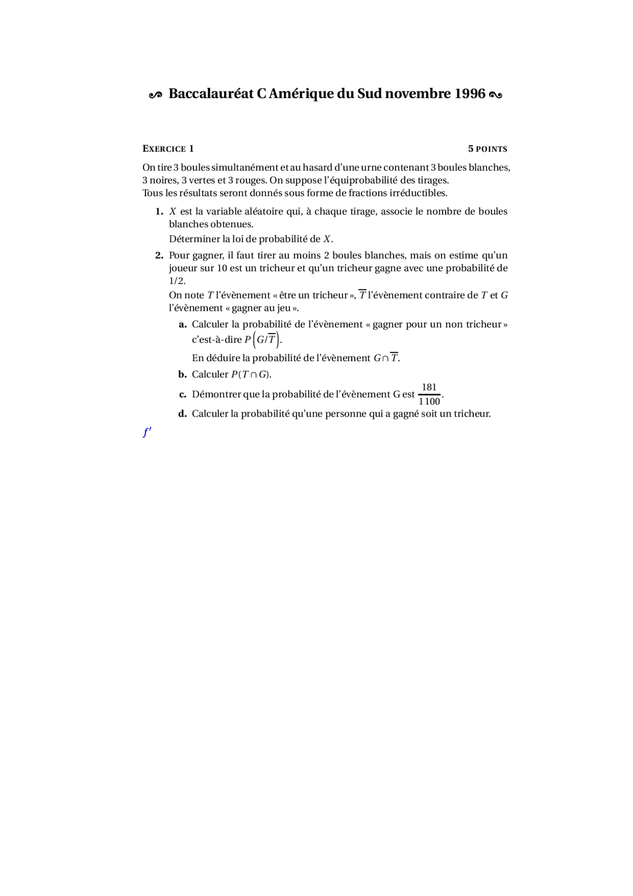 Exercitation Méthodes Danalyse Numérique 3 Docsity
