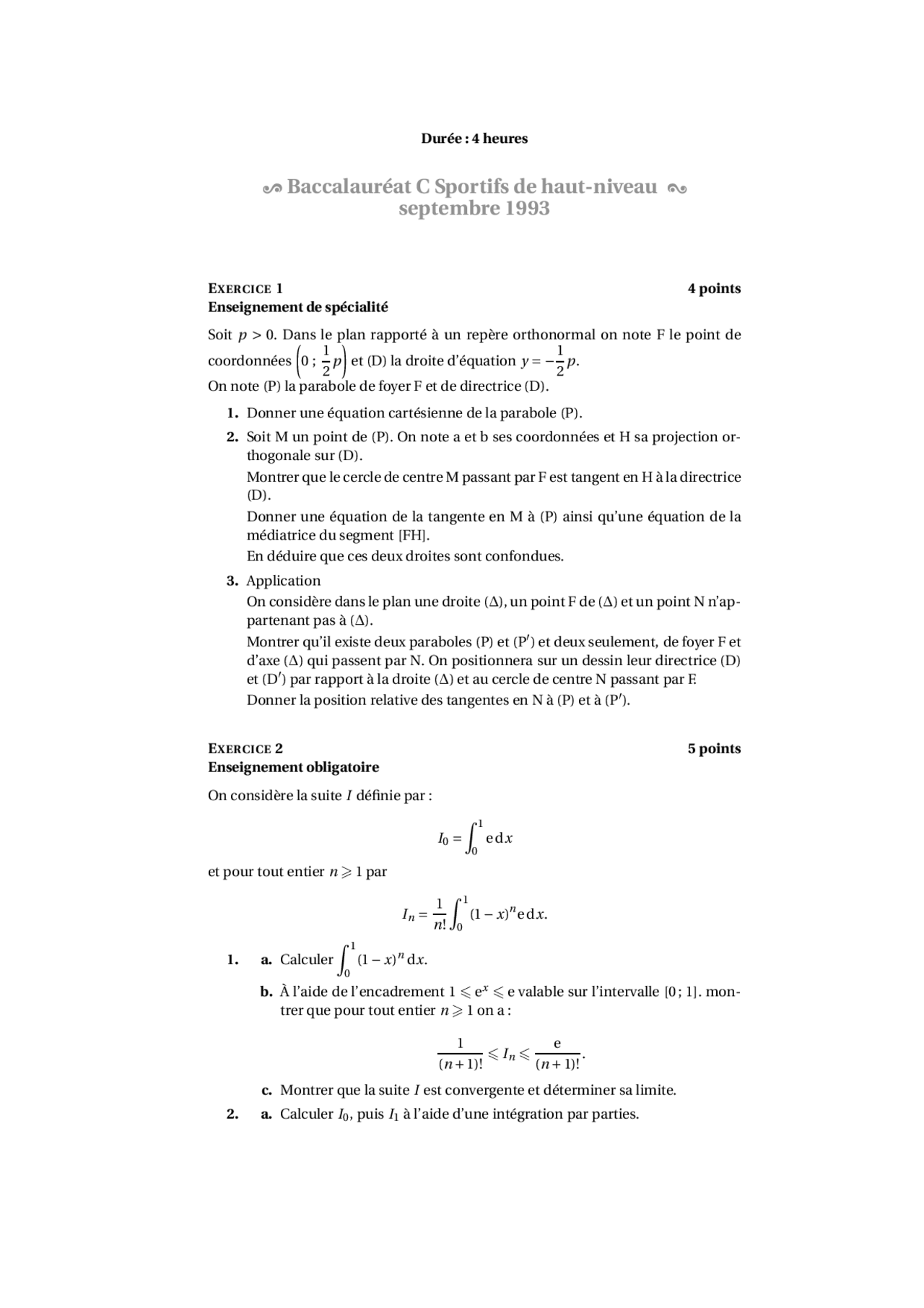 Examen De Géométrie Algorithmique 15 Docsity