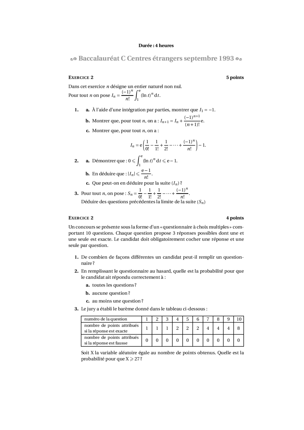 Examen De Géométrie Algorithmique 6 Docsity