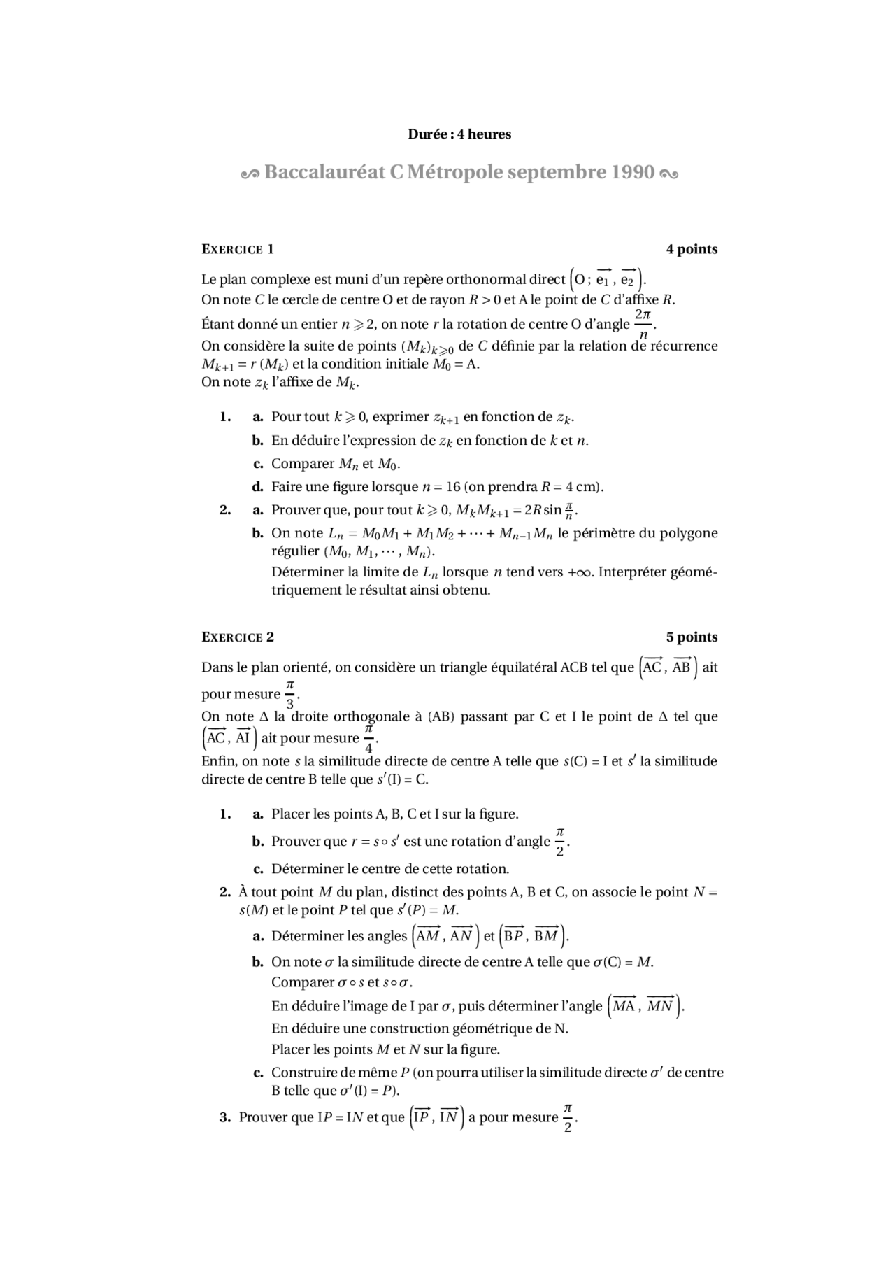 La suite de points – travaux pratiques de géométrie algorithmique – 14 - Docsity