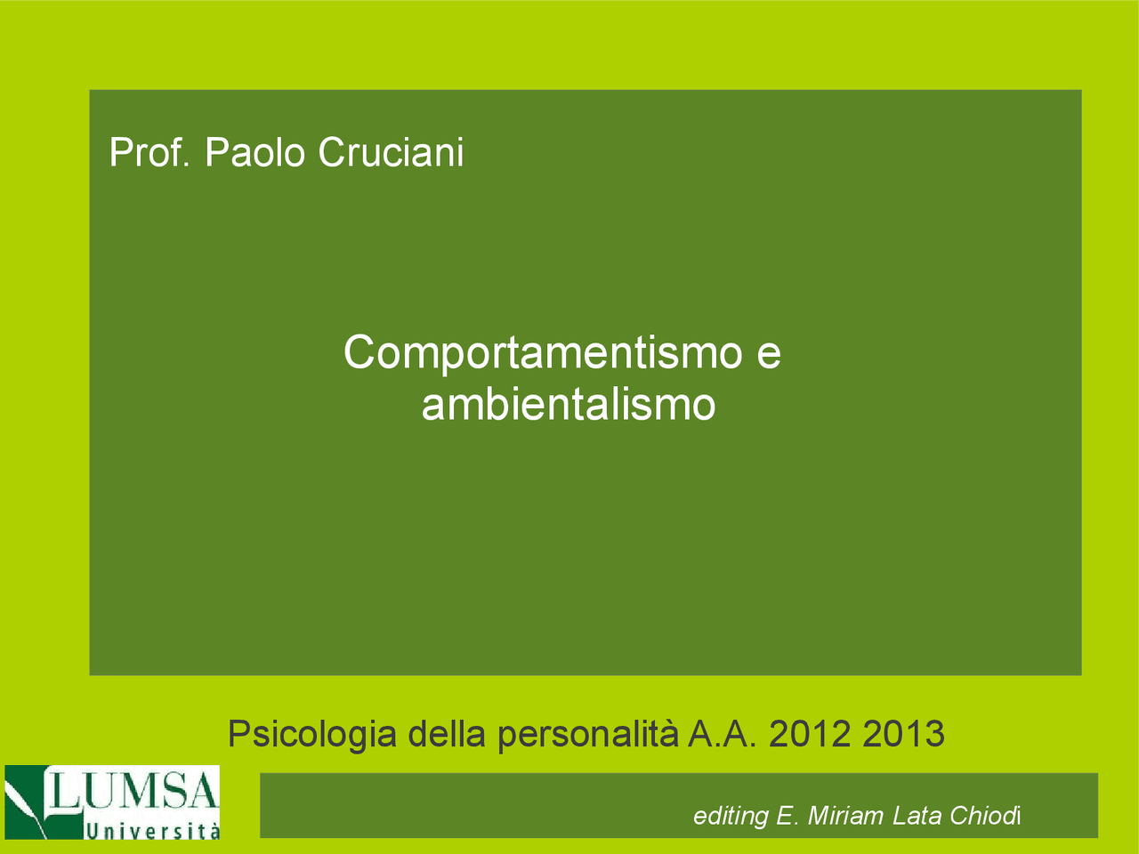 Slide Psicologia Della Personalità Docsity
