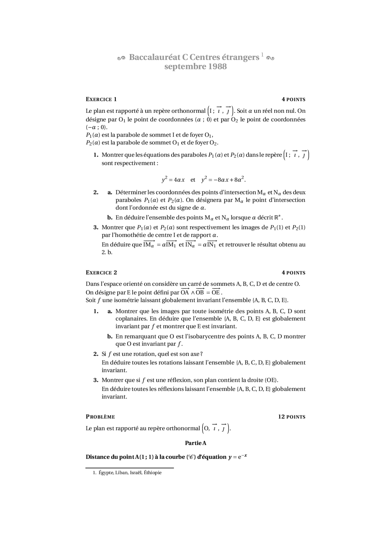 Géométrie Algorithmique Exercices 5 Docsity