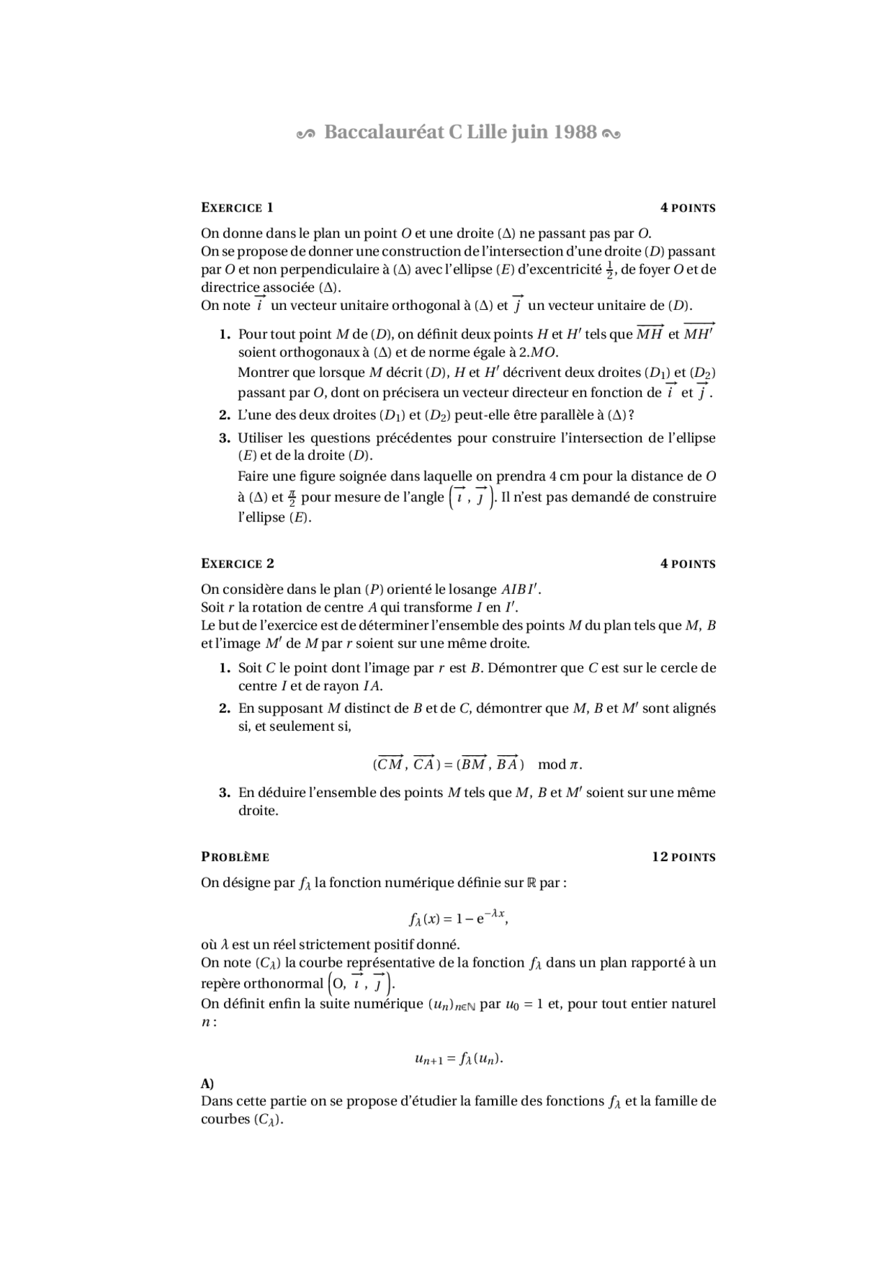Géométrie algorithmique – exercices – 7 | Exercises Computational Geometry | Docsity