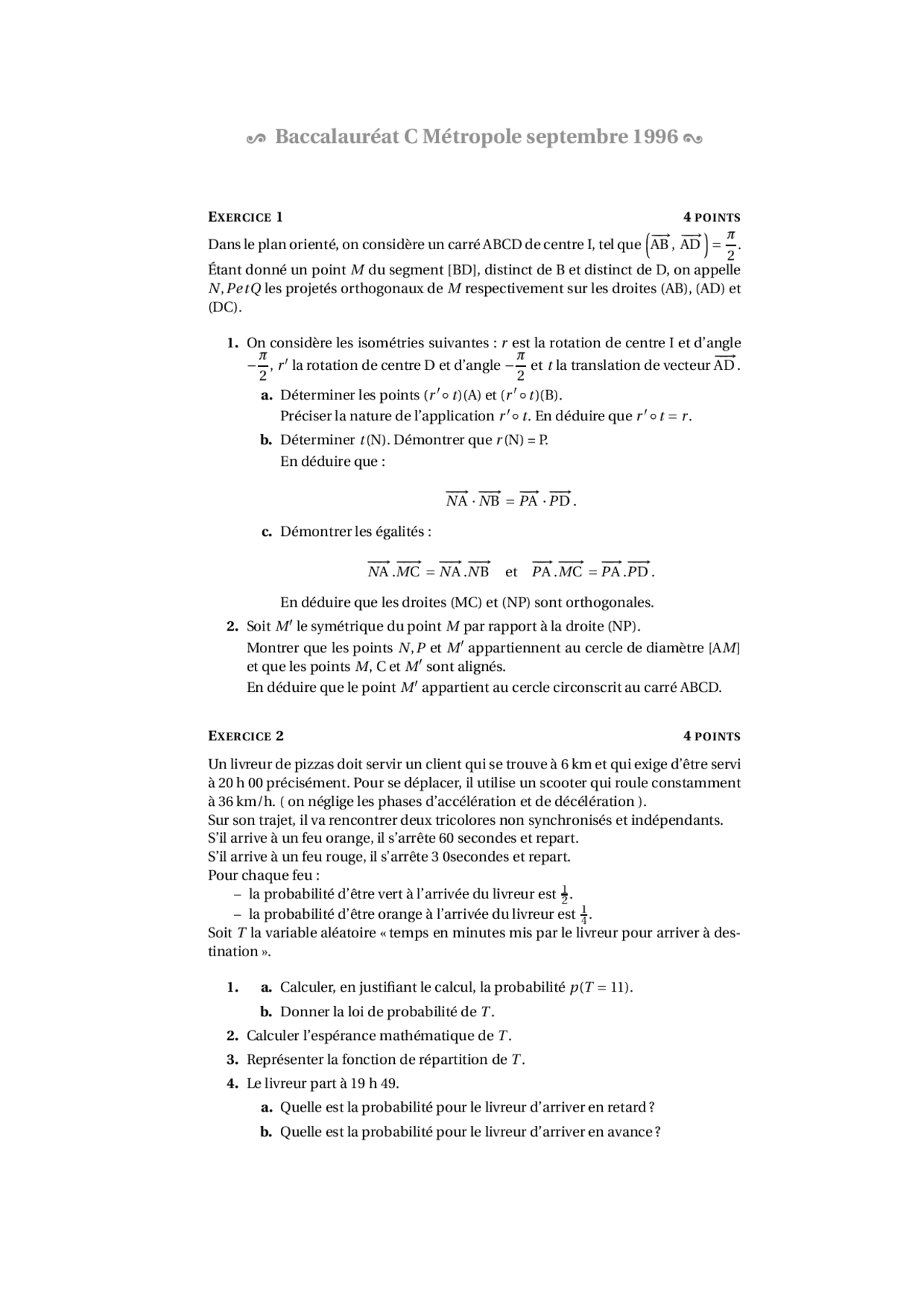 Exercitation Méthodes Danalyse Numérique 10 Docsity