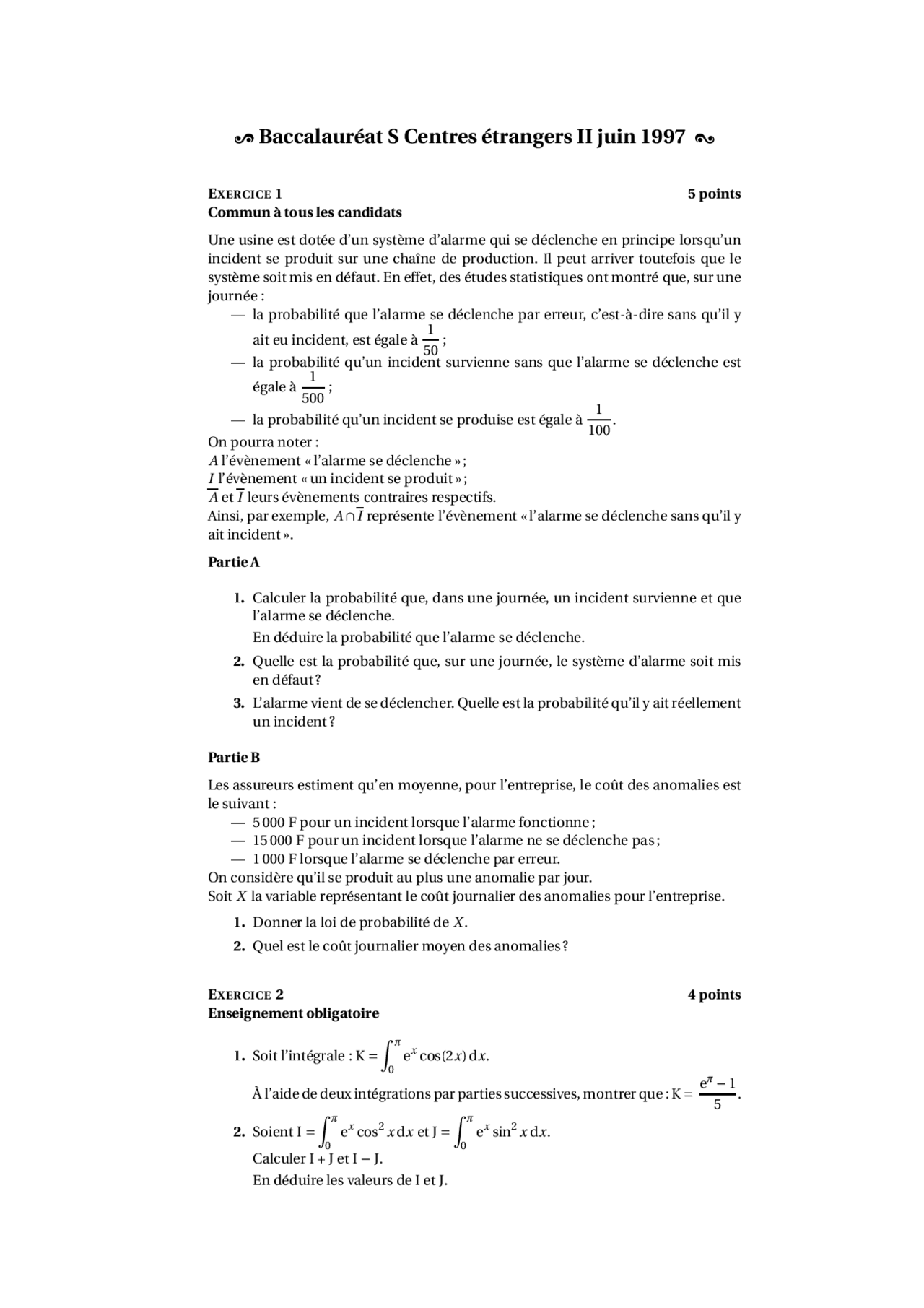 Les Méthodes Danalyse Numérique Exercice 7 Docsity