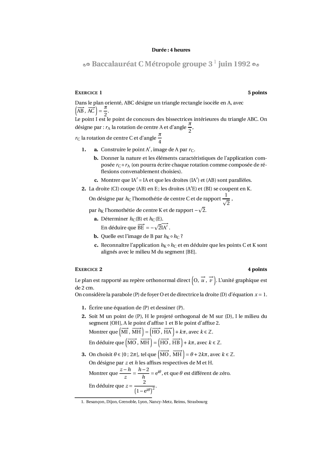 Tp Géométrie Algorithmique 10 Docsity